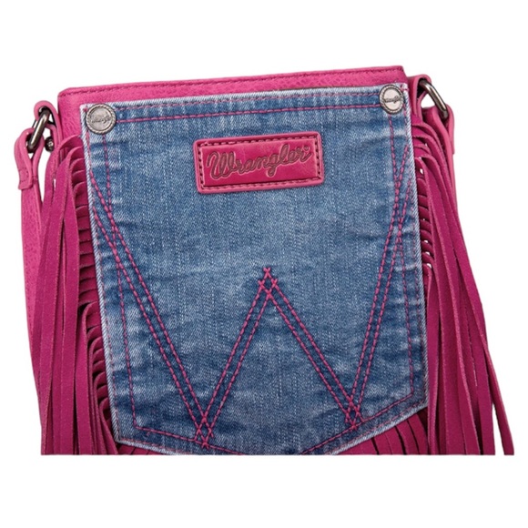 Wrangler | Bags | Wrangler Montana West Fringe Crossbody Purse Western ...